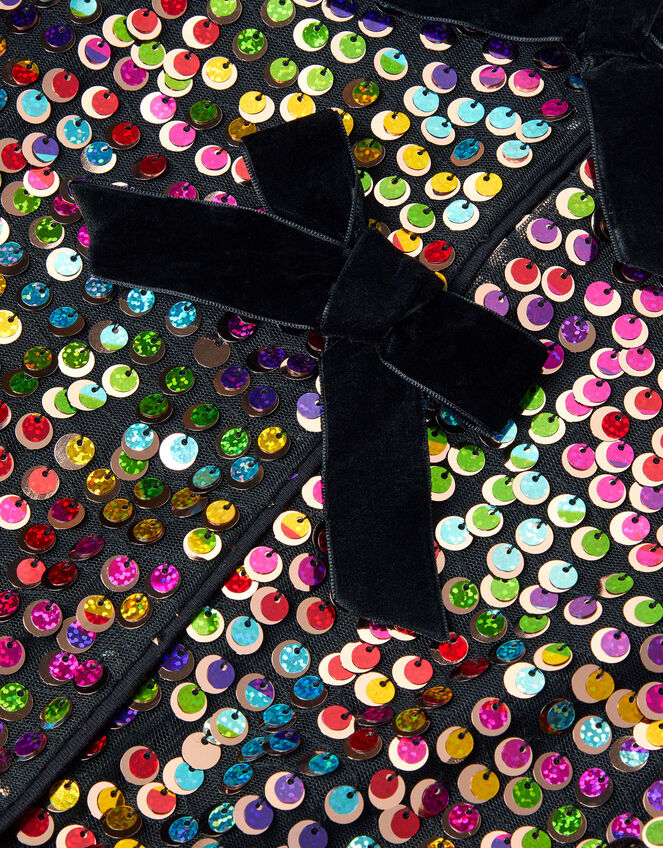 Rainbow Sequin Bow Cardigan Multi | Girls' Cardigans | Monsoon Global.