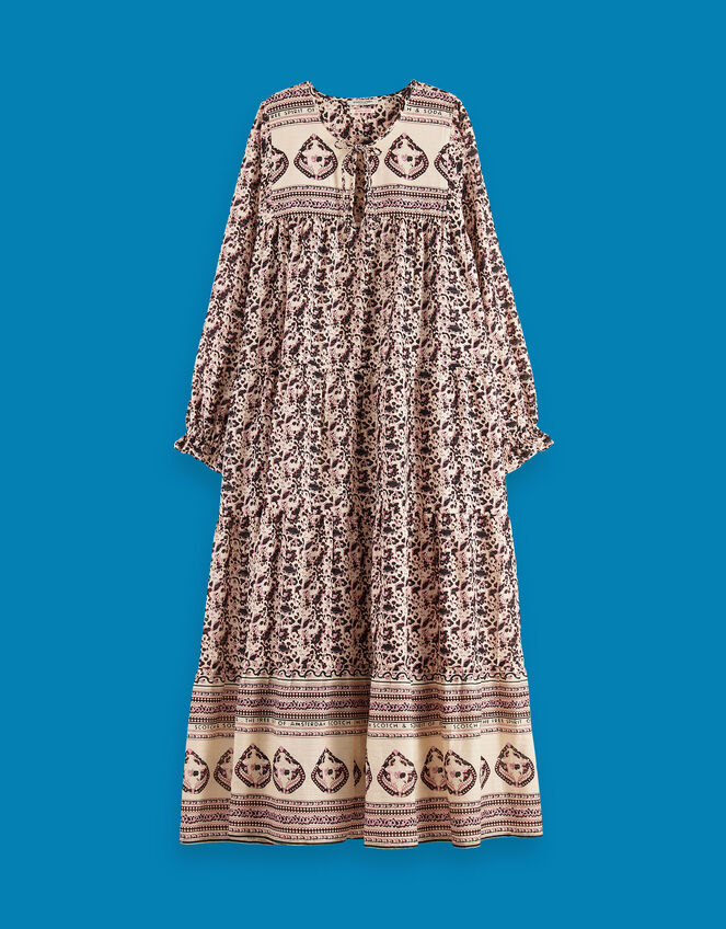 Scotch and Soda Print Maxi Dress Multi
