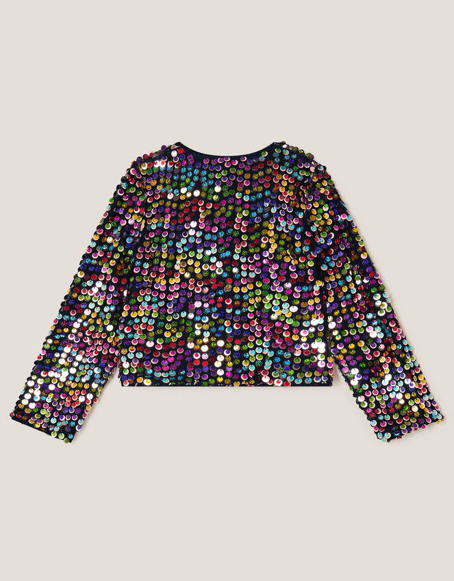 Rainbow Sequin Bow Cardigan Multi | Girls' Cardigans | Monsoon US.