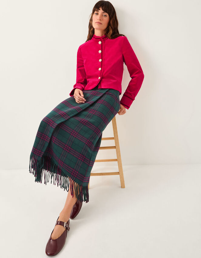 Monsoon x Sarah Corbett-Winder Velvet Military Jacket Red | Women's ...