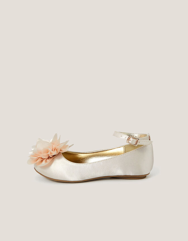 Anise Flower Ballet Flats Gold | Girls' Flat Shoes | Monsoon Global.
