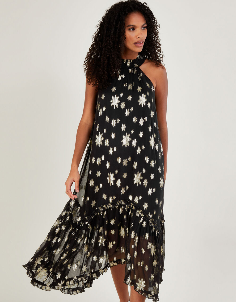Ellen Star Trapeze Dress Black | Evening Dresses | Monsoon Global.