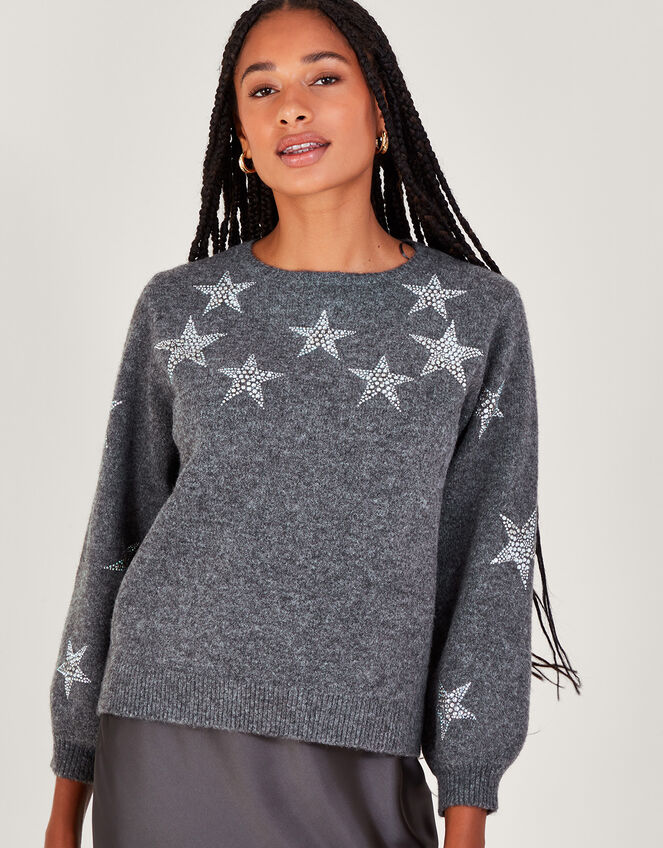 Sabrina Star Jumper Grey