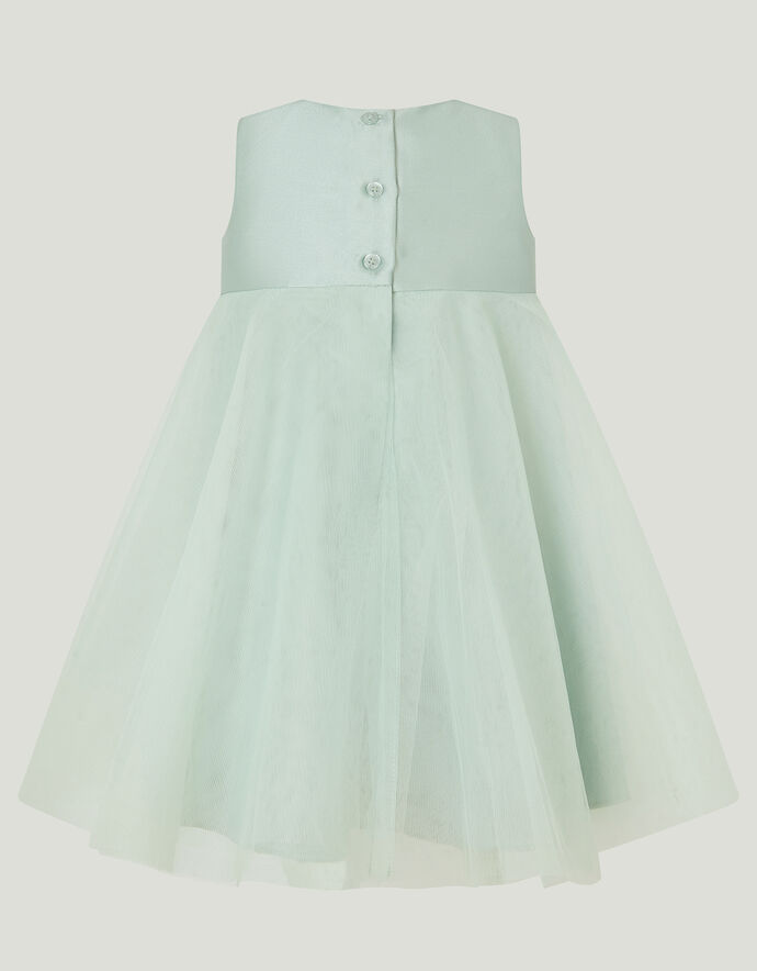 Baby Bonnie Bow Dress Green | Baby Girl Dresses | Monsoon US.