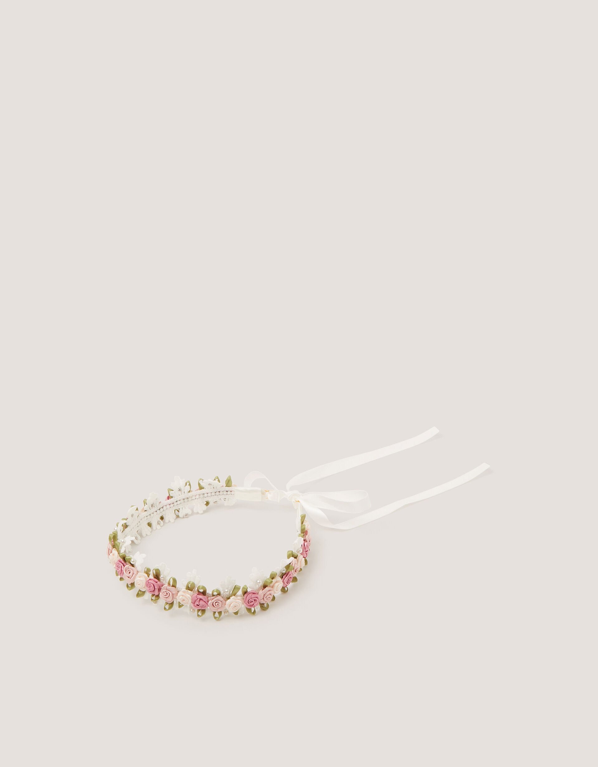 Satin Rosette Flower Crown | Accessories | Monsoon Global.
