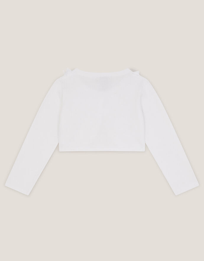 Baby Ottilie Appliqué Rose Cardigan White | Baby Girl Outfits & Rompers ...