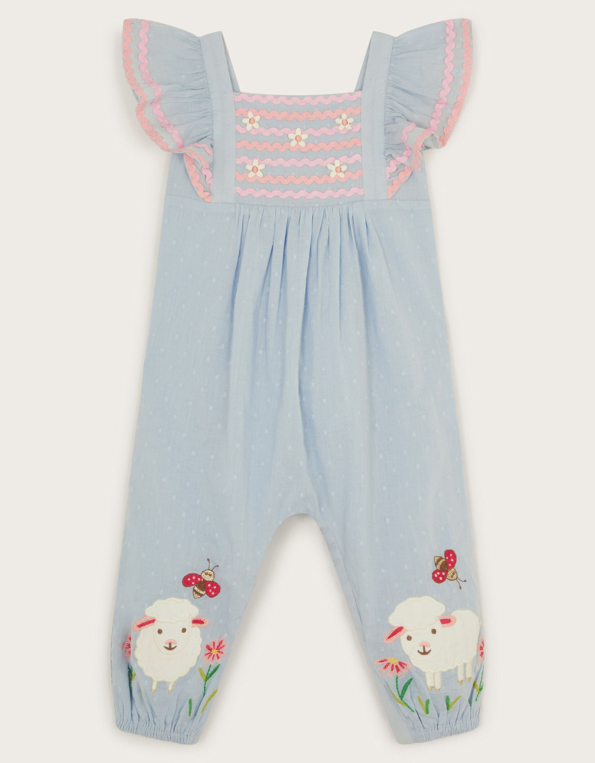Baby Easter Romper Blue | Baby Girl Outfits & Rompers | Monsoon Global.
