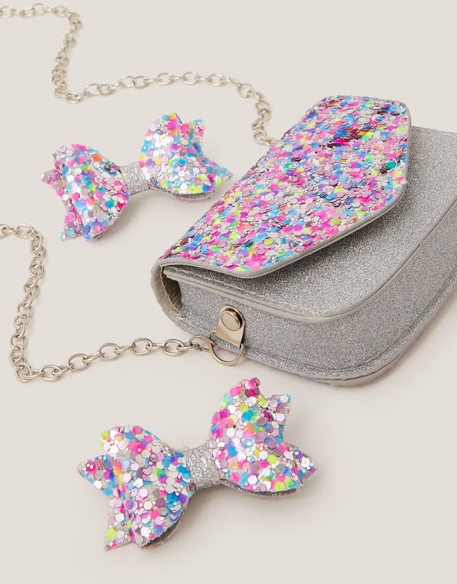 Confetti Glitter Bag & Hair Clips Set | Children's Bags | Monsoon Global.