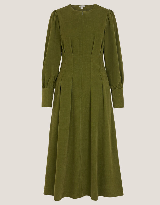 Morgan Blouson Fit & Flare Midi Dress Green | Day Dresses | Monsoon Global.