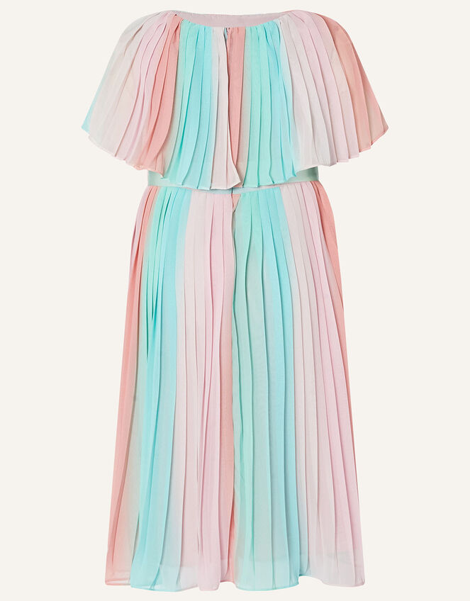 Ombre Stripe Pleat Dress Multi