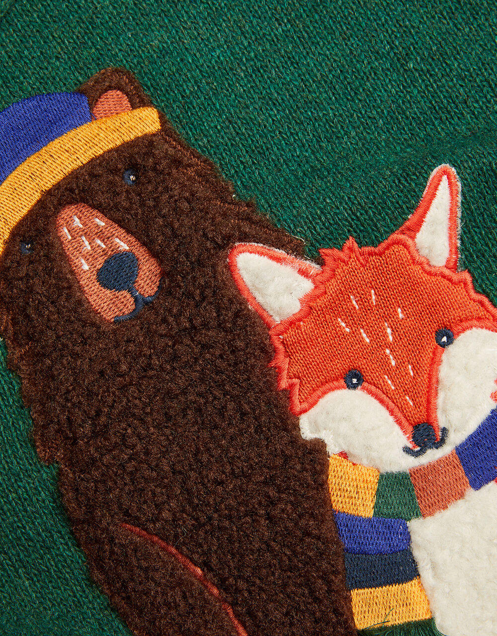 Woodland Animals Knitted Jumper Green | Boys' Jumpers & Cardigans ...