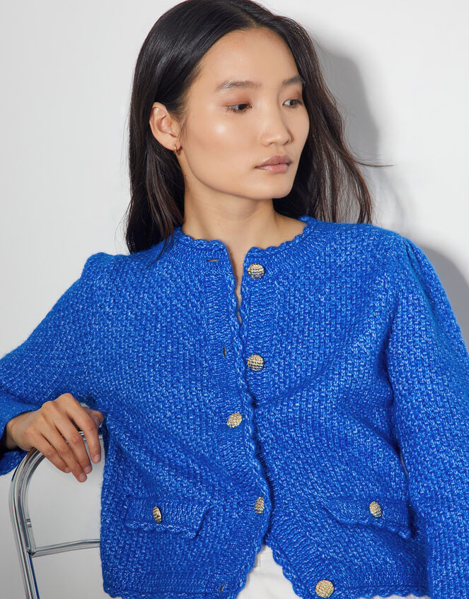 Suki Stitch Cardigan Blue | Cardigans | Monsoon US.