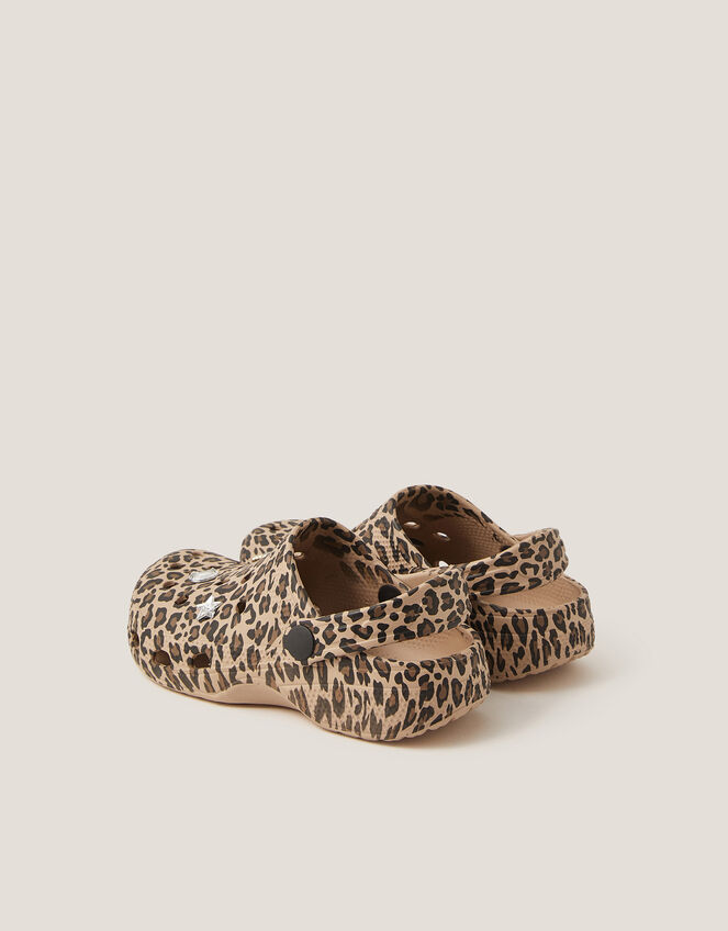 Jewel Leopard Print Clogs Brown | Girls' Sandals | Monsoon ROI.