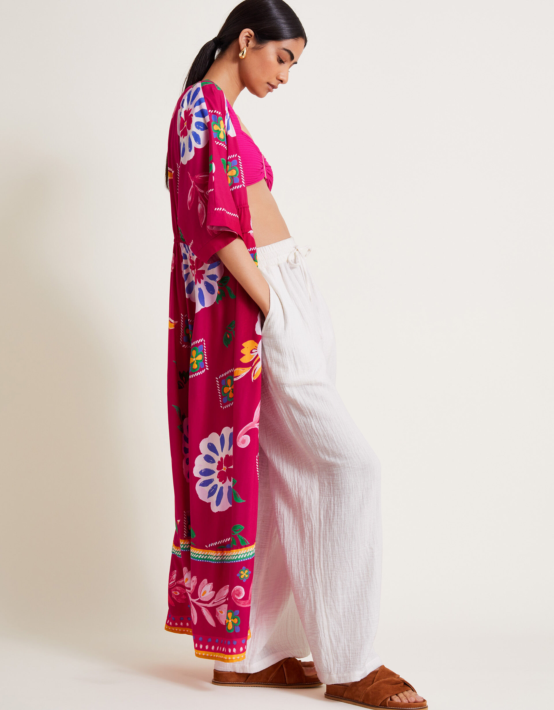 Prim Floral Maxi Dress Pink
