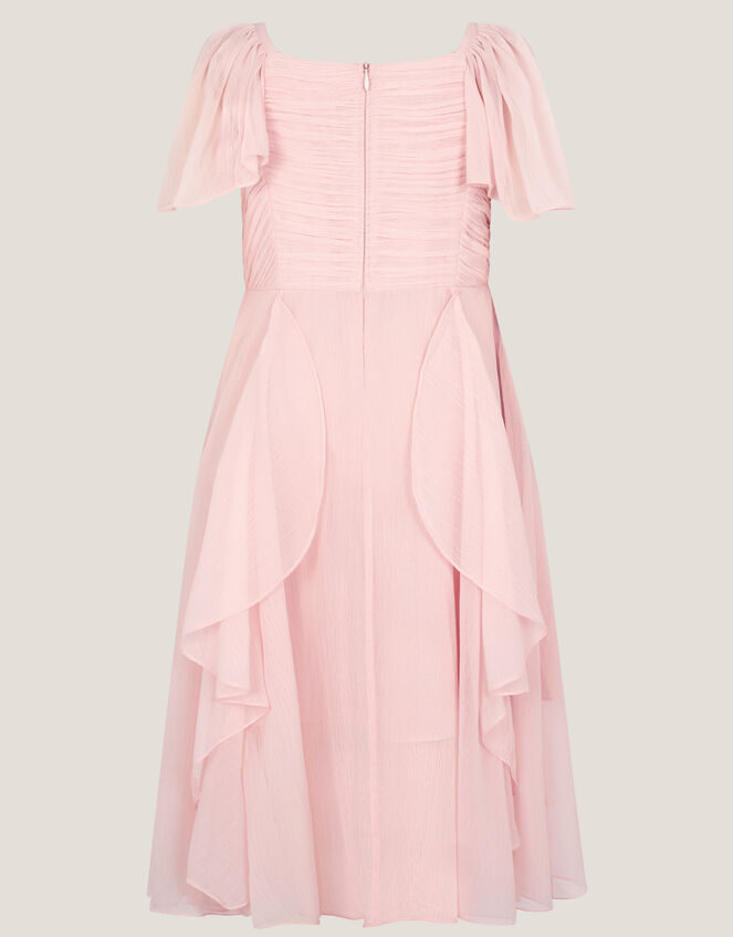 Joy Waterfall Ruffle Chiffon Maxi Dress Pink | Girls' Dresses | Monsoon US.